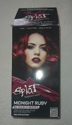 Splat Midnight Ruby No Bleach Semi-Permanent Hair Color Kit ...