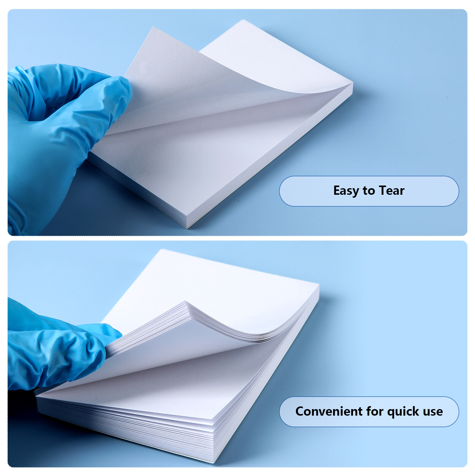 500 Sheet Dental Mixing Pads Paper/Poly Coated 2Side Disposable Plastic ...