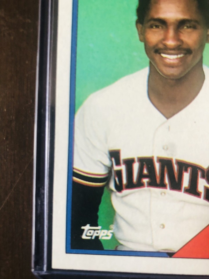 Jose Uribe Topps 1988 #302 Alignment Error, Color Logo Outline Misprint ...