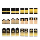 2PC For Military Shoulder Epaulette Board Navy Capt Captain Rank ...