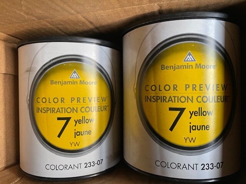 (4 Pack) Benjamin Moore COLOR PREVIEW Colorant 233-07, YELLOW, 32 Fl ...