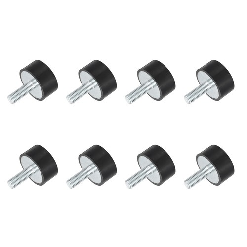 M8 Thread Rubber Mounts, Vibration Isolators, Cylindrical W Studs 30 x ...