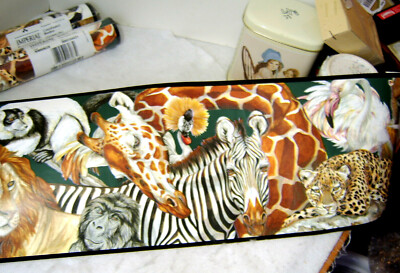 Imperial African Animals Border Wallpaper / Prepasted Vinyl / NM6062B ...