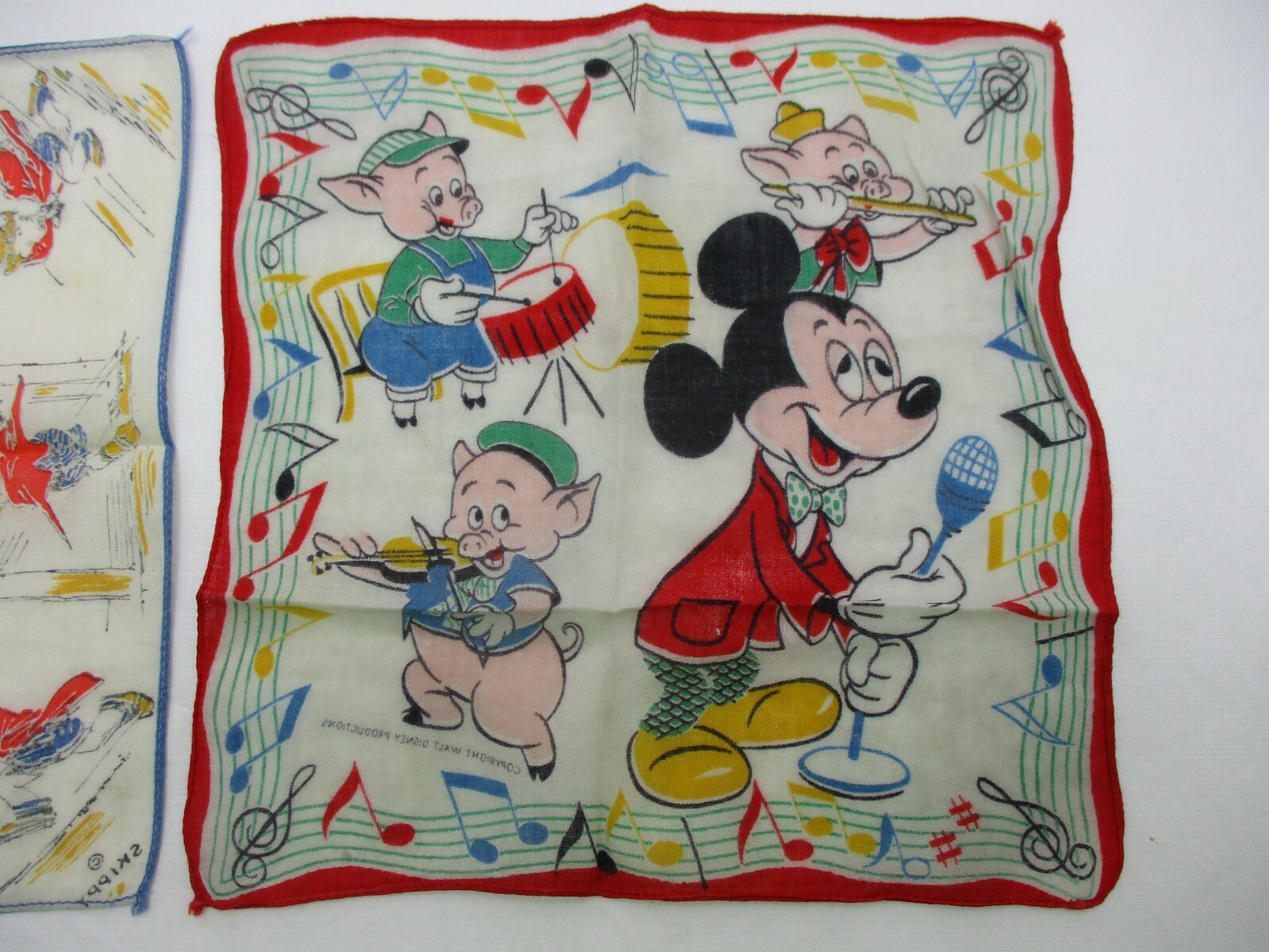 Vintage SKIPPY & Walt Disney Productions Mickey Mouse & three little ...