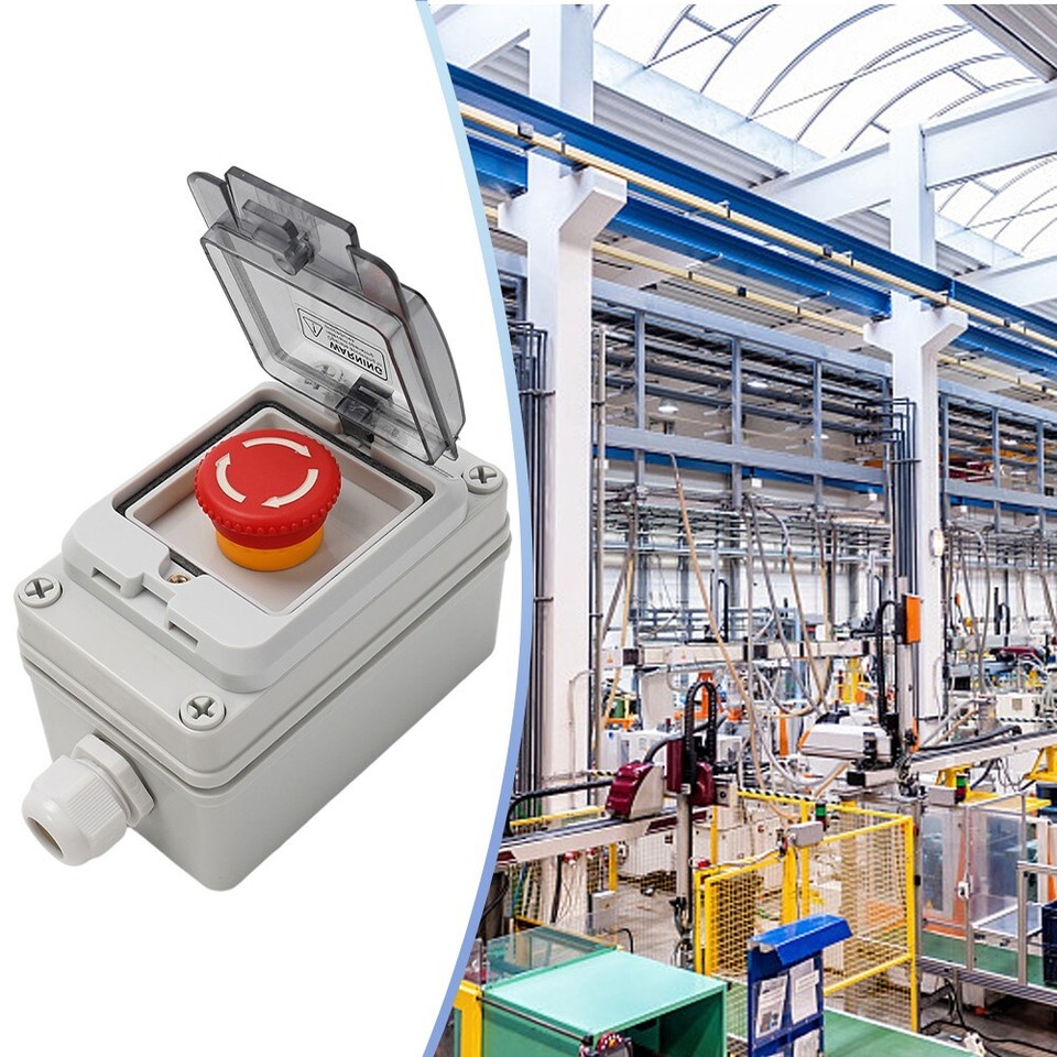 Estop Switches With Box E-Stop Box Stop Push Button Switch & Box | eBay