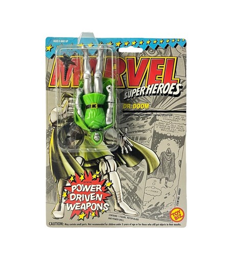 Vintage Dr Doom 1993 Toy Biz Marvel Action Figure Super Heroes ERROR ...