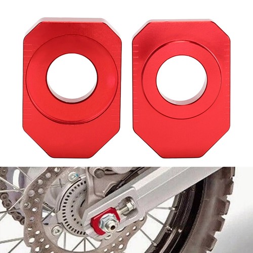 2pcs Red CNC Rear Axle Blocks Chain Adjuster For HONDA CRF 300L Rally ...