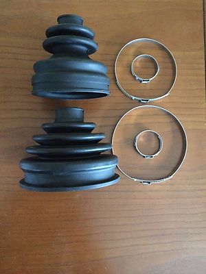 CV Axle Inner & Outer Boots 6 Piece Kit-IN STOCK-INCL. 4 Clamps-Audi A4 ...