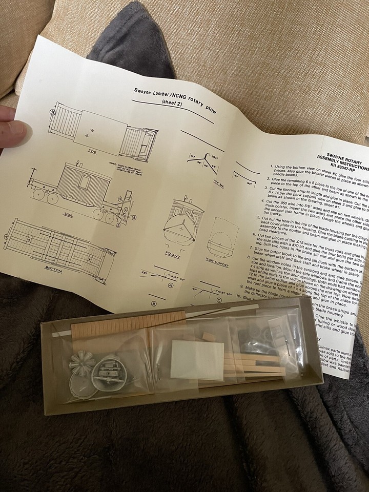 Rio Grande Models LTD. HOn3 Swayne Rotary Plow Kit #3047 RP NIB | eBay