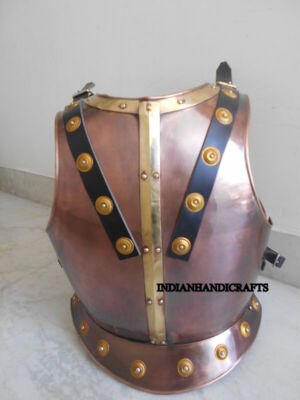 Medieval spartan copper plating chest cuirass Breastplate Halloween ...