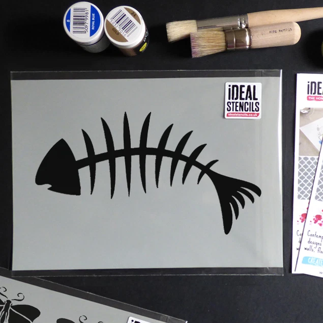 Fish Skeleton Stencils
