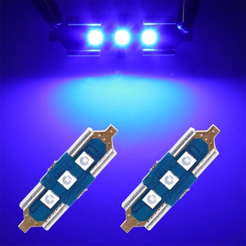 2pcs 31mm LED Bulb Festoon Blue for Replacement Car Interior Lamps 3030 ...
