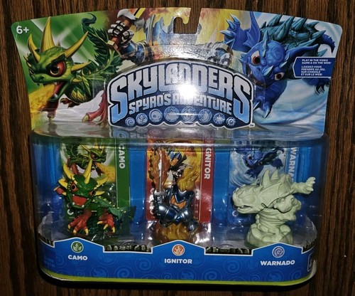 SKYLANDERS Spyro's Adventure Glow In The Dark Warnado 3 Pack Switch ...