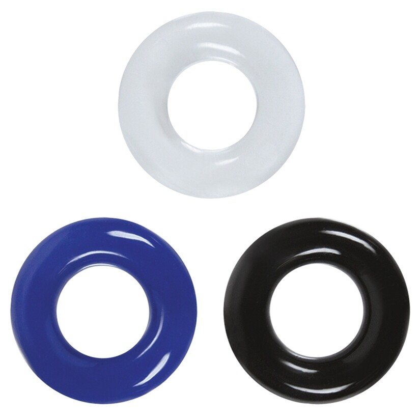 Renegade Stamina Rings 3 Pack - Male Penis Erection Cock Ring Enhancer ...