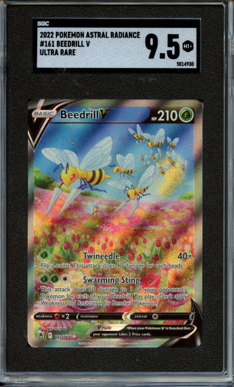 2022 Pokemon Beedrill V Ultra Rare SGC 9.5 | eBay