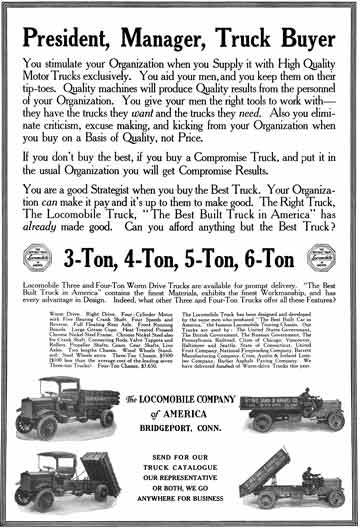 Locomobile 1915 - Locomobile Truck Ad - President, Manager, Truck Buyer ...