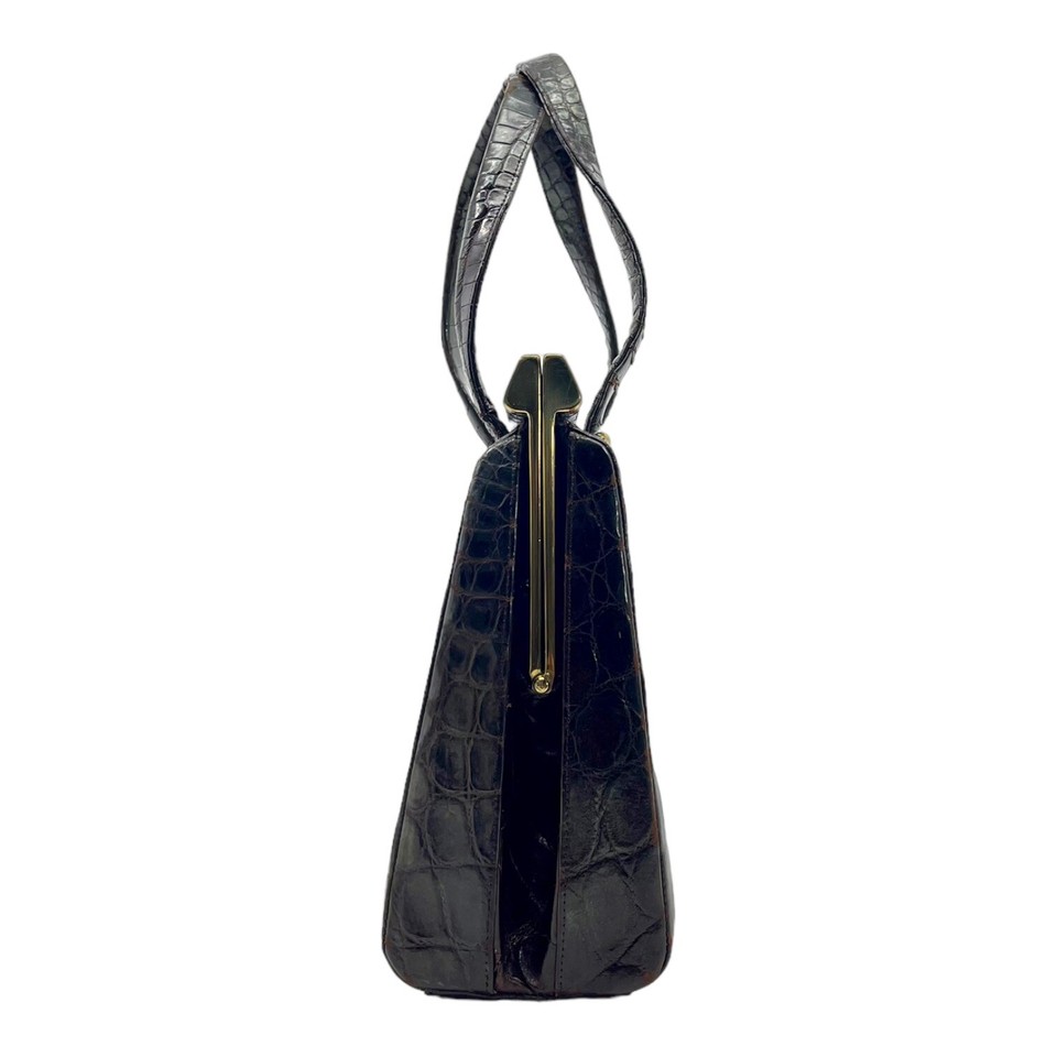 Vintage 40s 50s DEITSCH BROTHERS Genuine Alligator Handbag Structured ...