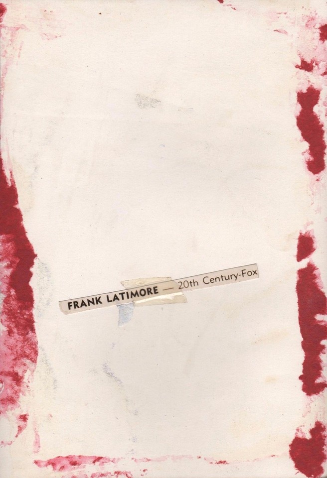 FRANK LATIMORE - US Actor - in 20th Century Fox Original Vintage ...