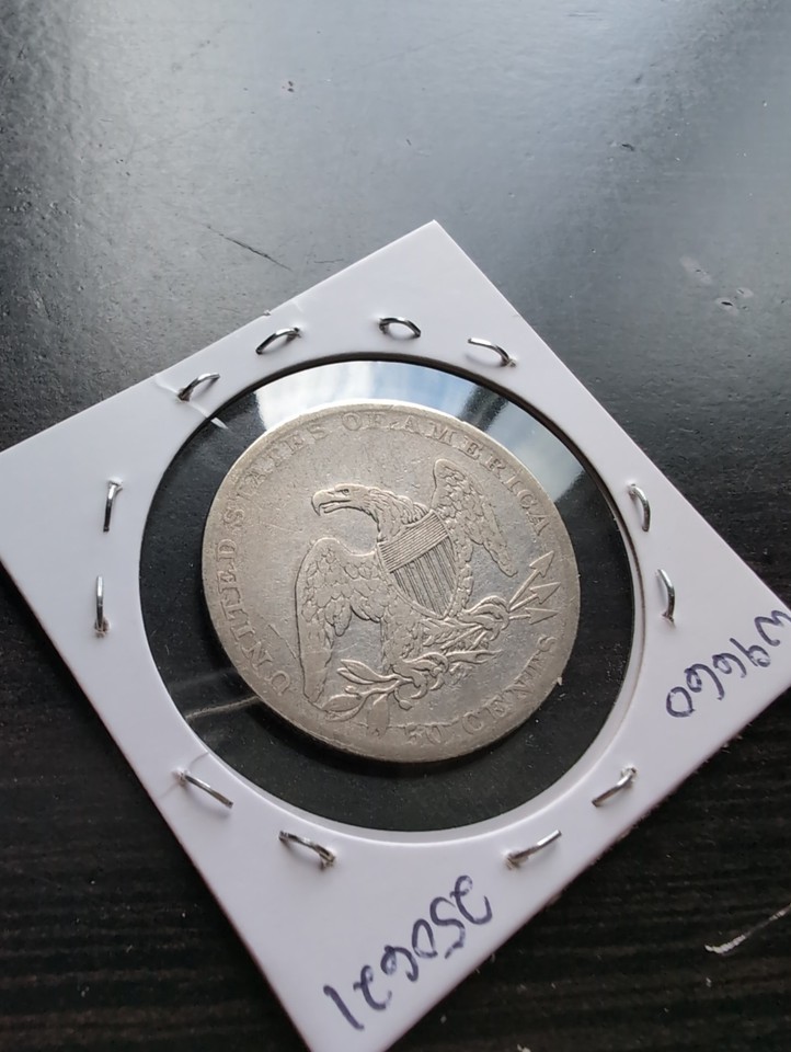 1837 Capped Bust Silver Half Dollar Reeded Edge Nice Detail Difficult ...