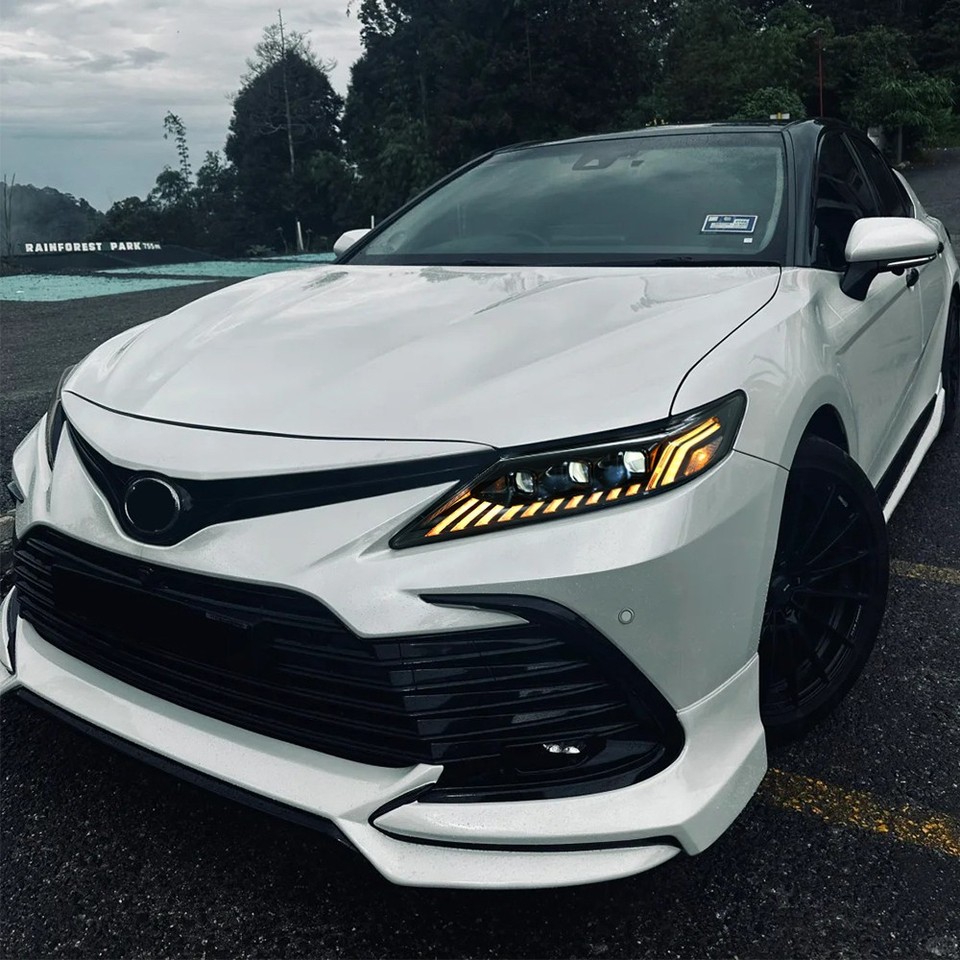 Red Demon Eye LED Headlight For Toyota Camry 2018-2024 Head Lamps ...