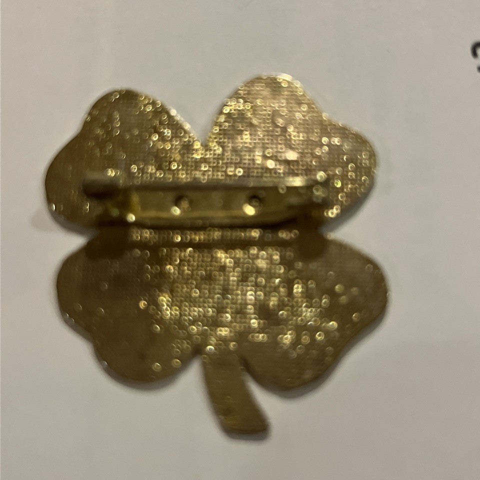Lapel Pin Kiss Me I'm Irish Enamel Lapel/Hat/Tie Pin Four Leaf Clover ...