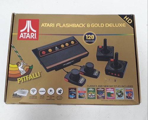Atari Flashback 8 Gold Deluxe Console with 120 Games - Complete In Box | eBay
