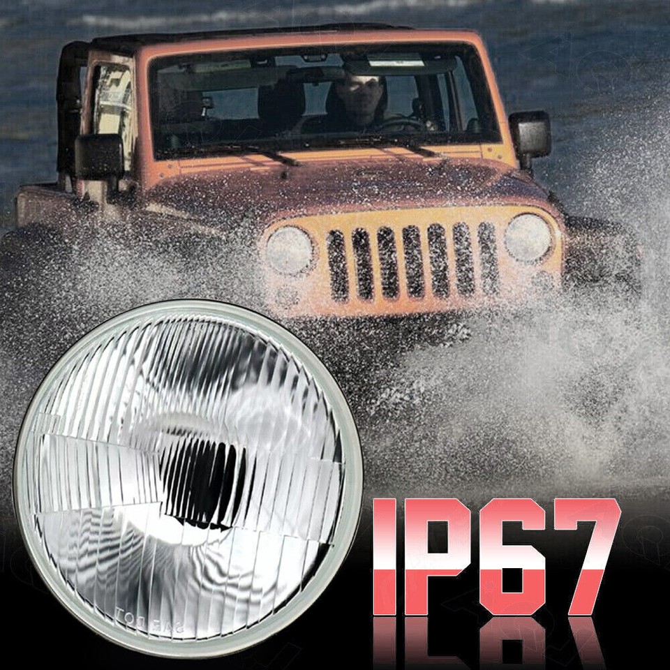 DOT Pair Led 7inch Round Headlights Headlamp High/Low Bulbs for MG MGB ...