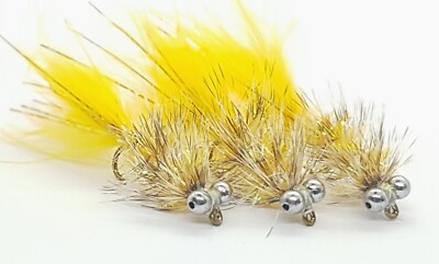 Humungus Bead Eye Sunburst Lure Streamers Sz 10 Trout Fly Fishing Flies ...