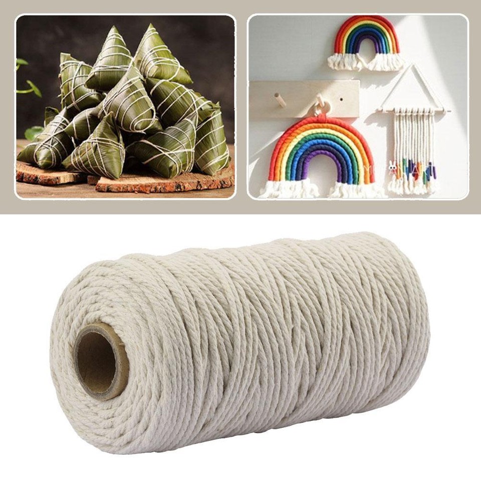 Hand Knitting Cotton Rope DIY Hand Woven Thick Soft Cotton Thread Lot ...