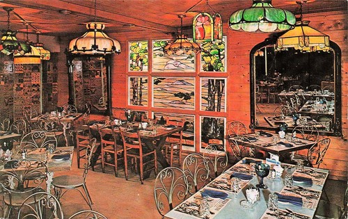 Urbana Maryland Peter Pan Inn Restaurant Interior Stained Glass Vtg ...