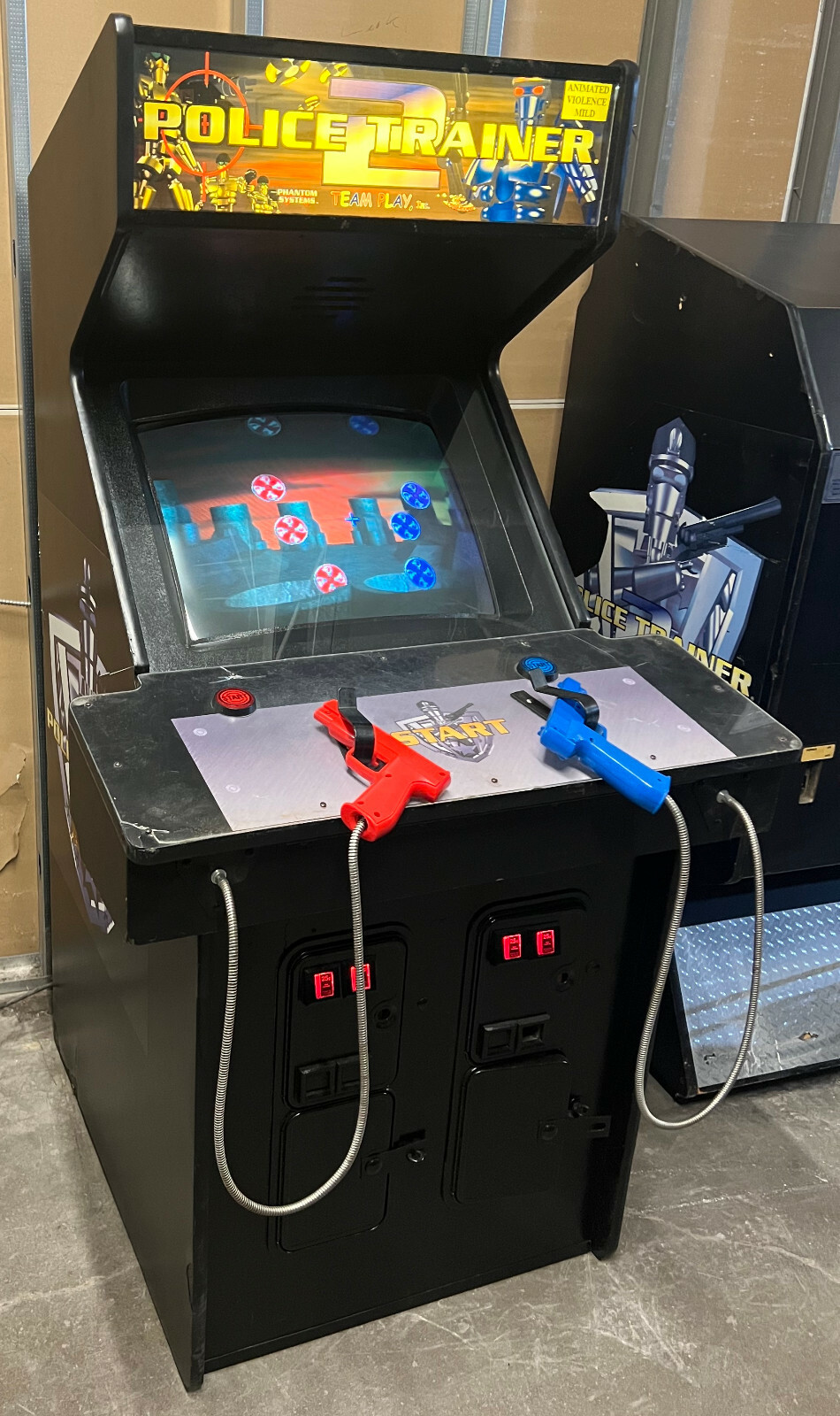 POLICE TRAINER 2 ARCADE MACHINE by P&P MARKETING 1999 (Excellent) *RARE ...