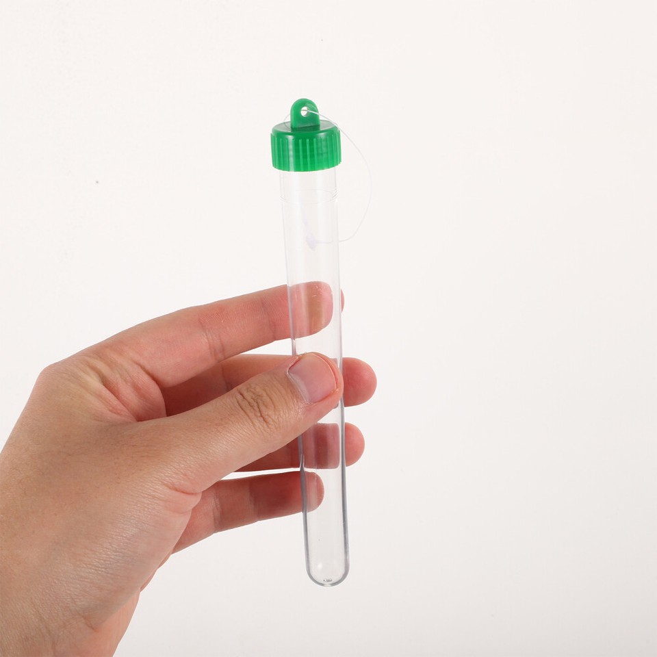 40 pcs Small Test Tubes Plastic Testing Tubes with Screw Caps ...