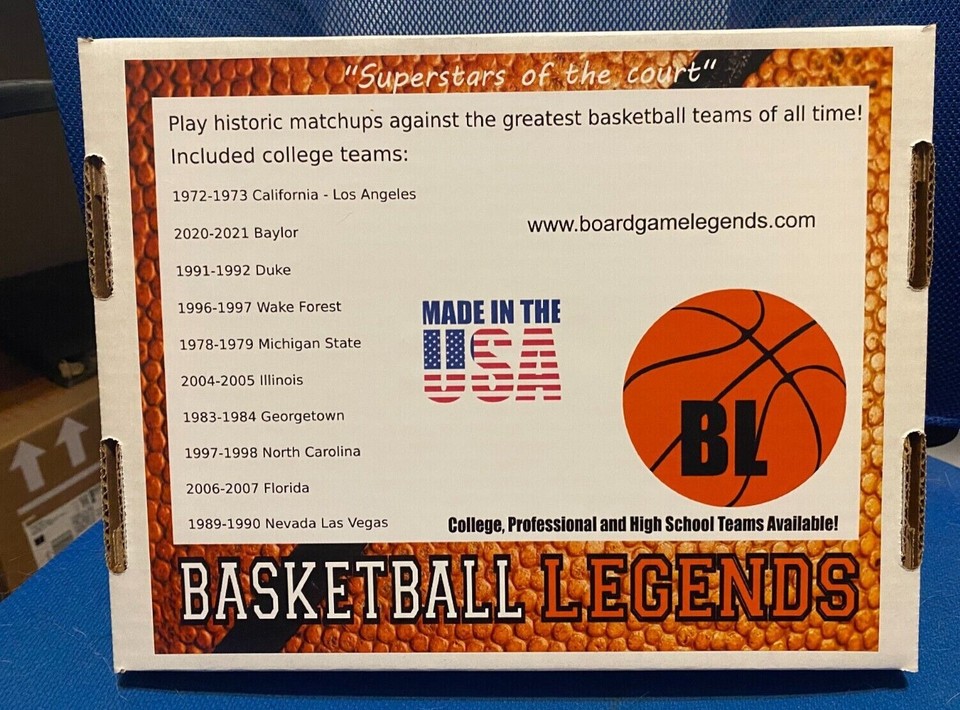 Basketball Board Game Basketball Legends Real Stats Real Teams Pro ...