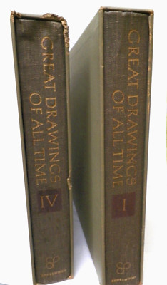 Great Drawings of All Time Volumes I & IV 1962, Includes Letter to ...