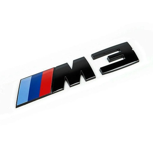 Original BMW M3 Emblem Schwarz Glänzend 51148068580 Schriftzug Logo NEU ...