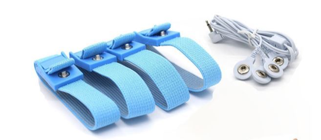 2 OR 4 Elastic Conductive Bands Electro Tens E-stim Set 2.35, 2.5 or 3 ...