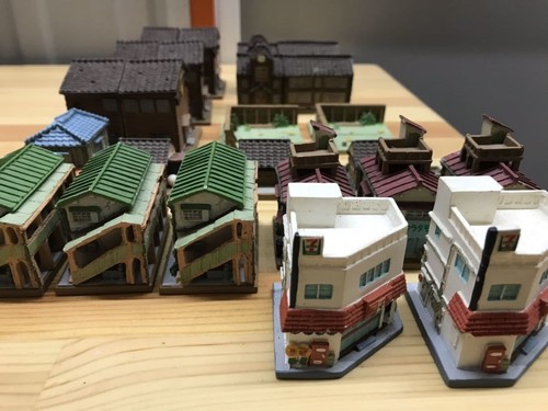 Bandai My Birth Town Secret 24 Pieces, Elementary School, Wooden ...