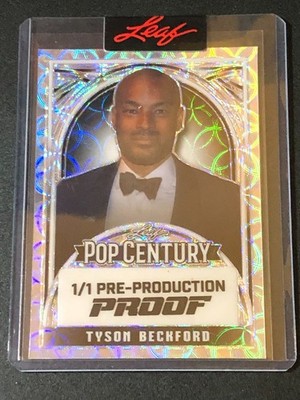 2024 Pop Century TYSON BECKFORD Silver Kaleidoscope #1/1 Zoolander DWTS ...
