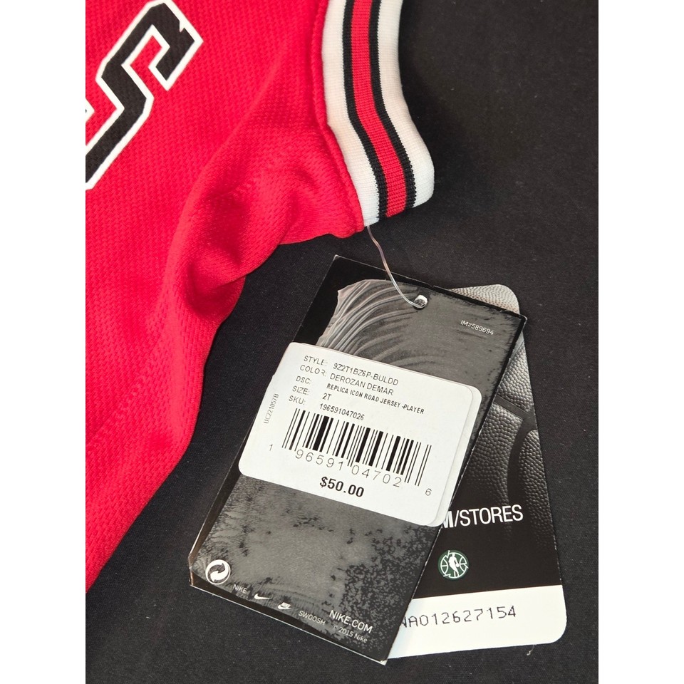 Nike DeMar DeRozan Chicago Bulls number 11 NBA Jersey Infant Toddler 2T ...