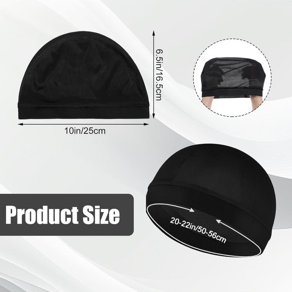4 Pcs Wave Cap,Silk Wave Sleep Hair Cap for Black Men, Mens Night ...