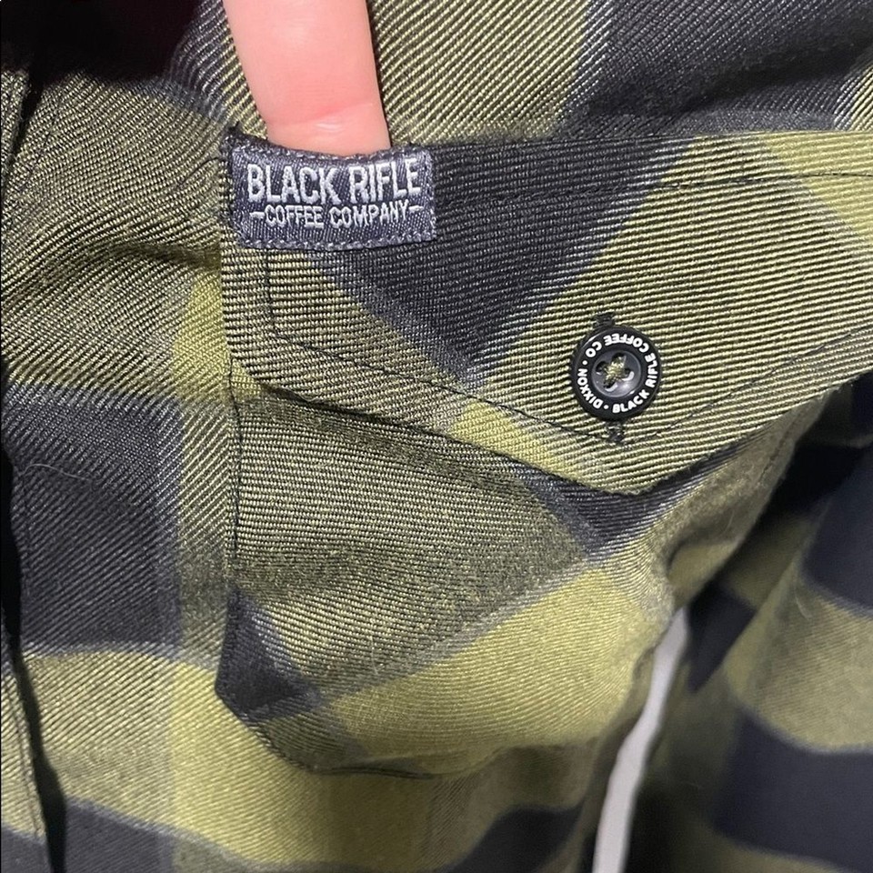 Dixxon Flannel Co. Black Rifle Coffee Co Long Sleeve Button Down Top ...