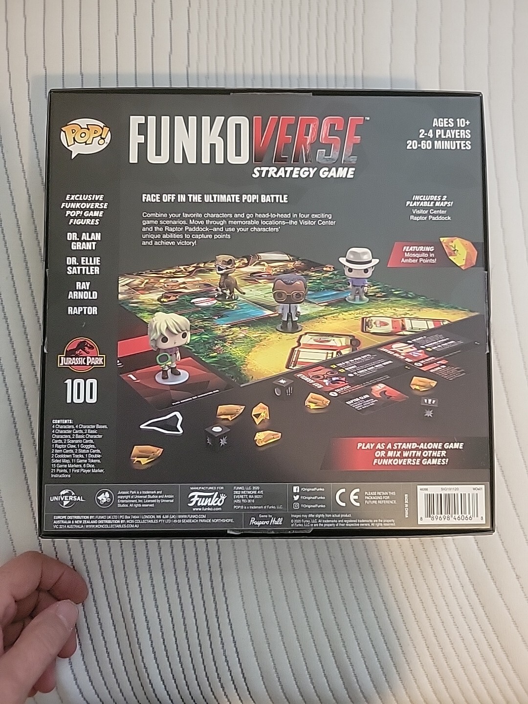 Funko Pop FunkoVerse Jurassic Park 100 Strategy Game - NEW | eBay Australia