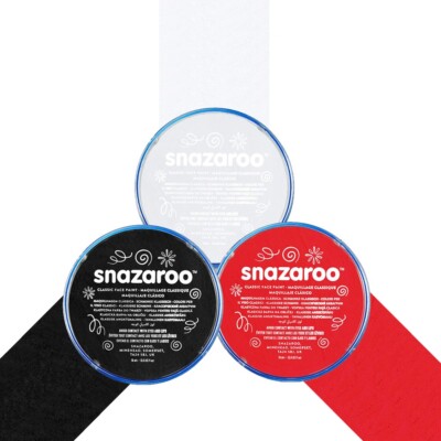 Vampire Halloween Snazaroo Set Face Paint & Stage Make-Up (Black, White ...
