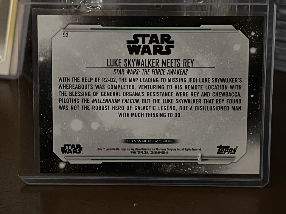 Topps Star Wars Skywalker Saga Purple Parallel Card /25 | eBay