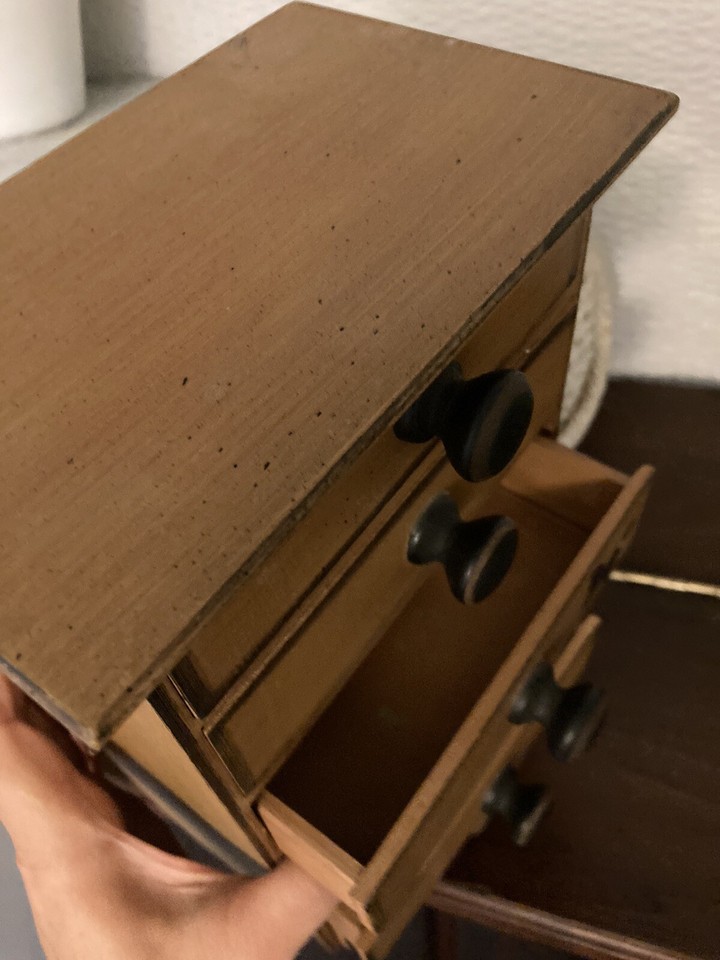 Drawers Small Chest Storage Wooden Vintage Cute | eBay