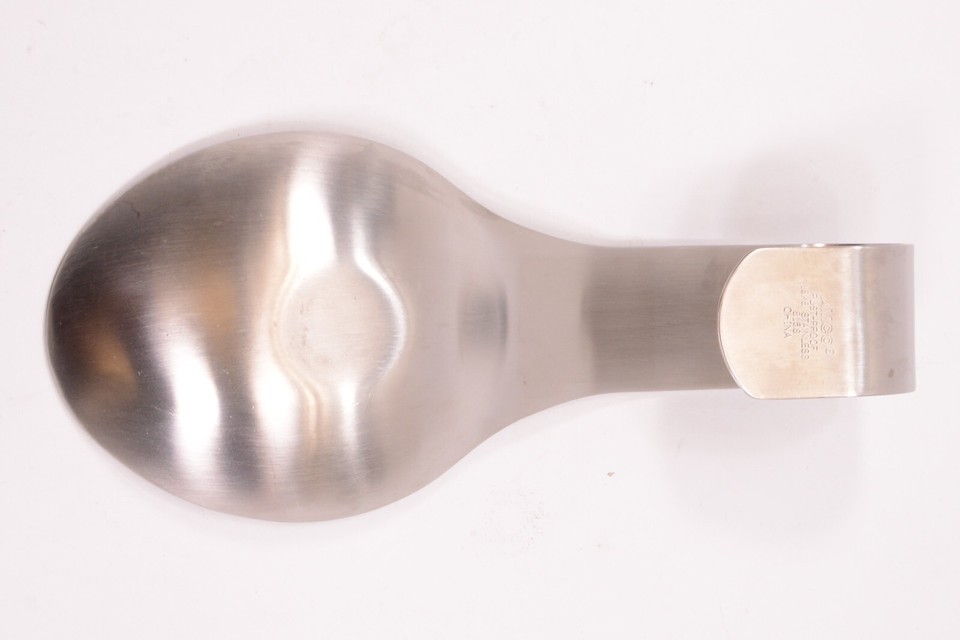 Elegant Amco 8158 18/8 Rust Proof Stainless Steel Spoon Rest 9.25" x 3. ...