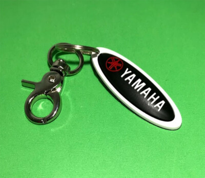 For Yamaha Rubber Keychain Key Ring Motorcycle Bike Racing Car Black ...