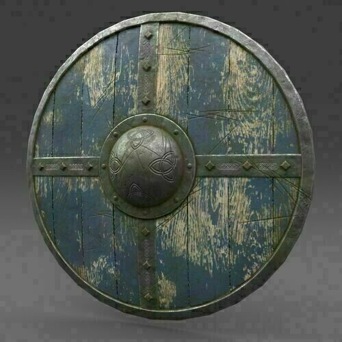 24'' Medieval Viking Armour Shield Fully Functional Medieval Wooden ...