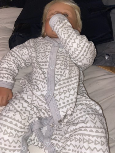 Lee Middleton Doll Cuddle Me Girl Blue Eyes Blonde Hair Thumb Sucker ...