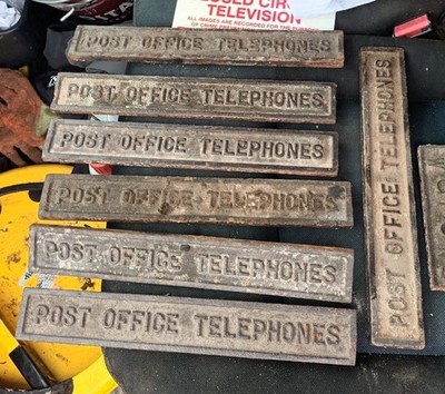 Post Office Telephone Badge From Pavement. Iron. GPO Collectible ...